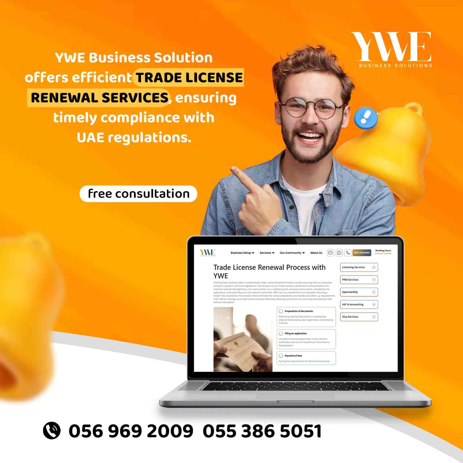 Trade License Renewal Services in UAE | YWE